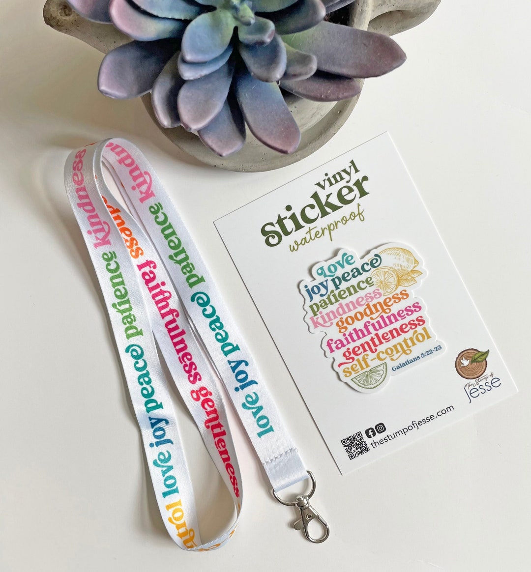 The Fruits of the Holy Spirit Lanyard | Catholic Gift for Teachers ...