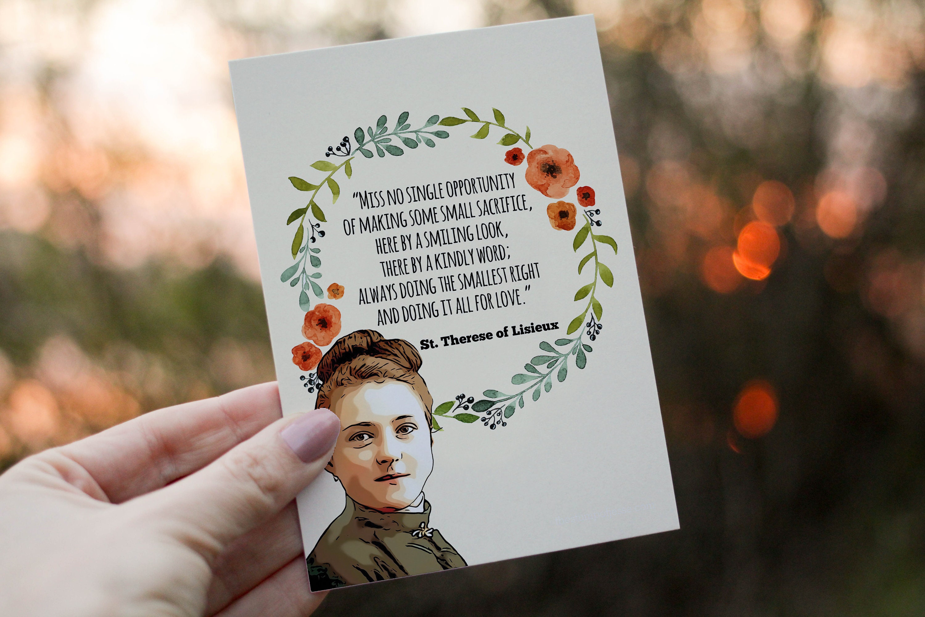 St. Therese of Lisieux Digital Print - Etsy