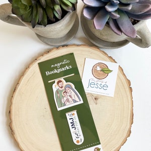 The Holy Family Magnetic Bookmarks Set of 2 Jesus, Mary and Joseph Pray ...