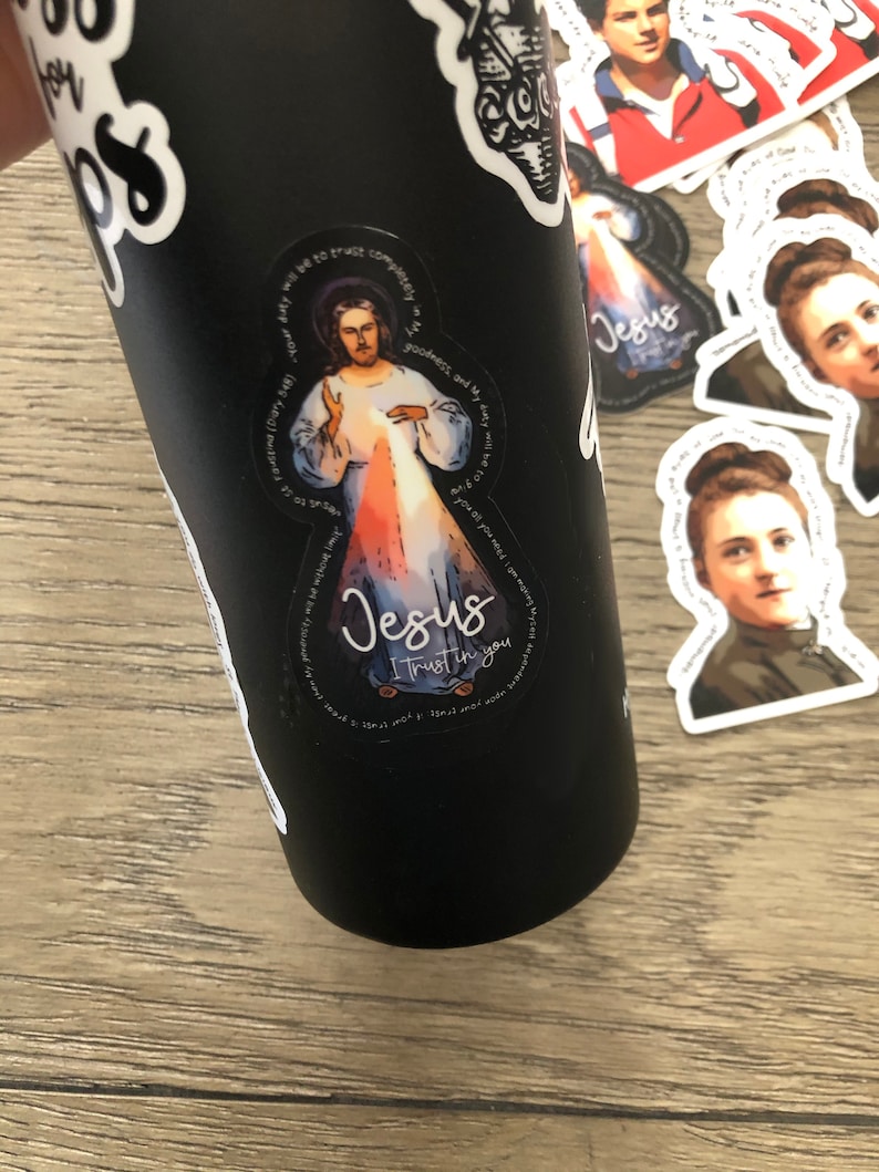 Divine Mercy Jesus Sticker Jesus I Trust in You Catholic | Etsy