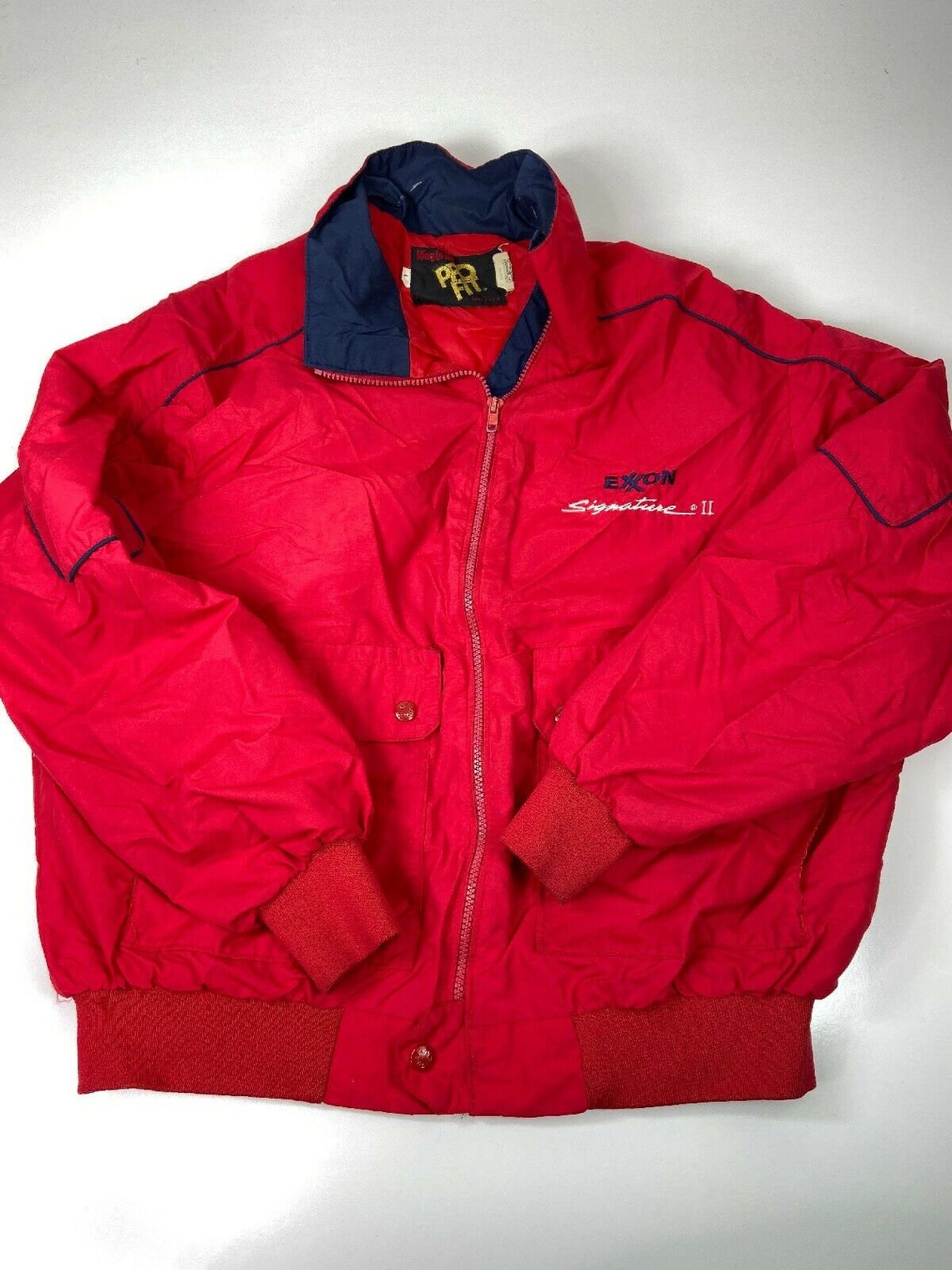 Vintage King Louie Exxon Signature II Nylon Jacket Red Size L 1980’s - Etsy