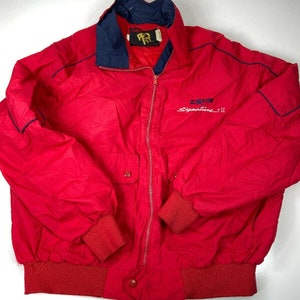 Vintage King Louie Exxon Signature II Nylon Jacket Red Size L 1980’s - Etsy