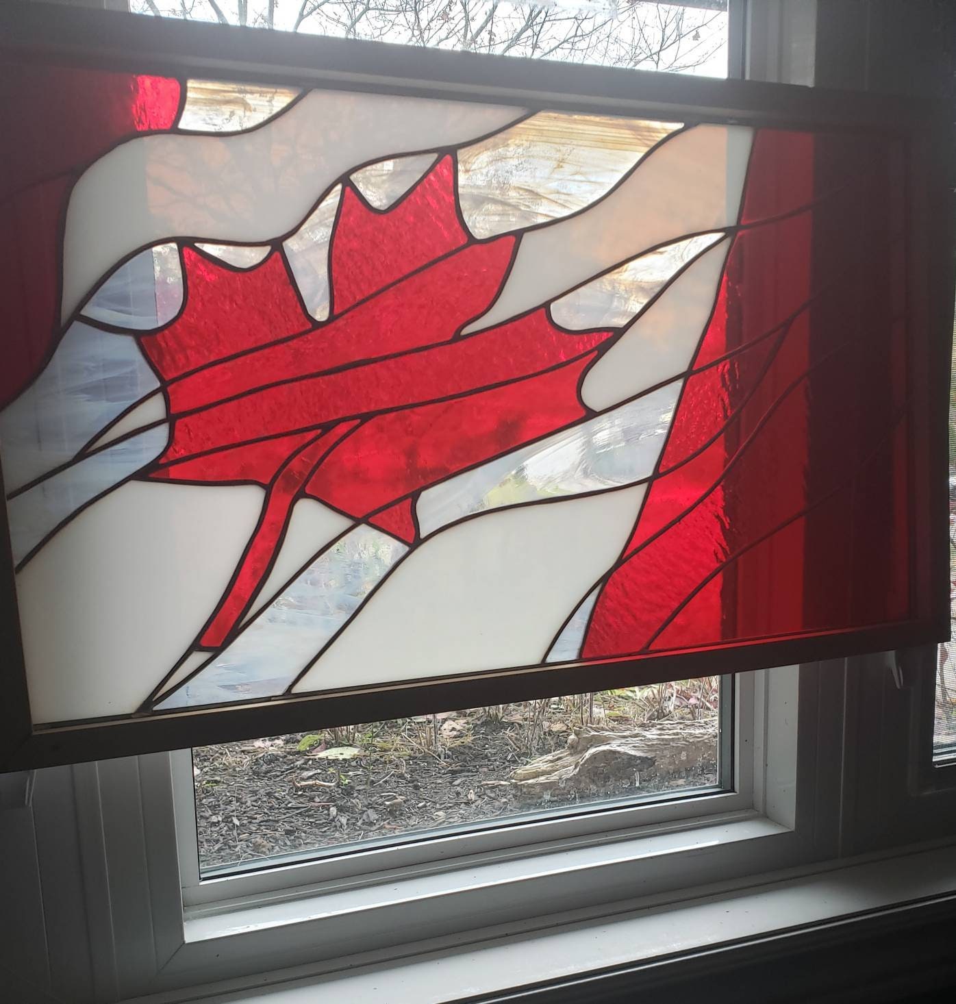 Canada Flag Stained Glass Pattern
