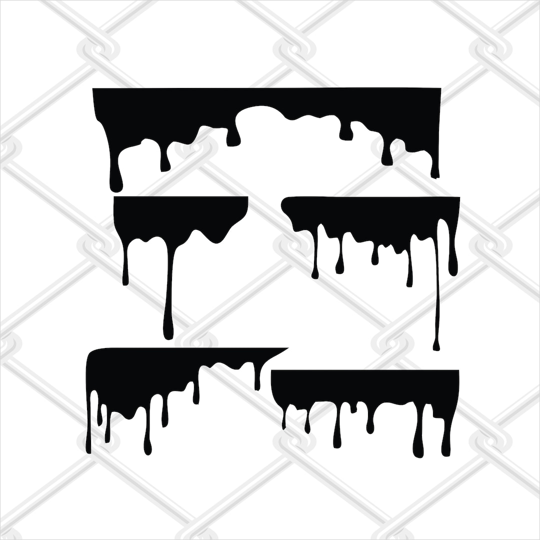 Paint Drips SVG Cut File, Silhouette, Cricut, SVG DIGITAL File Clipart ...