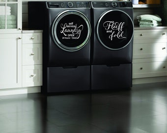 Wash and Dry Decals for Laundry Machines Laundry Room Labels - Etsy