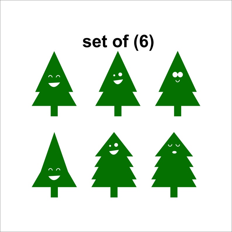 FUN ~ CHRISTMAS TREE Decals. Free Shipping. - Etsy