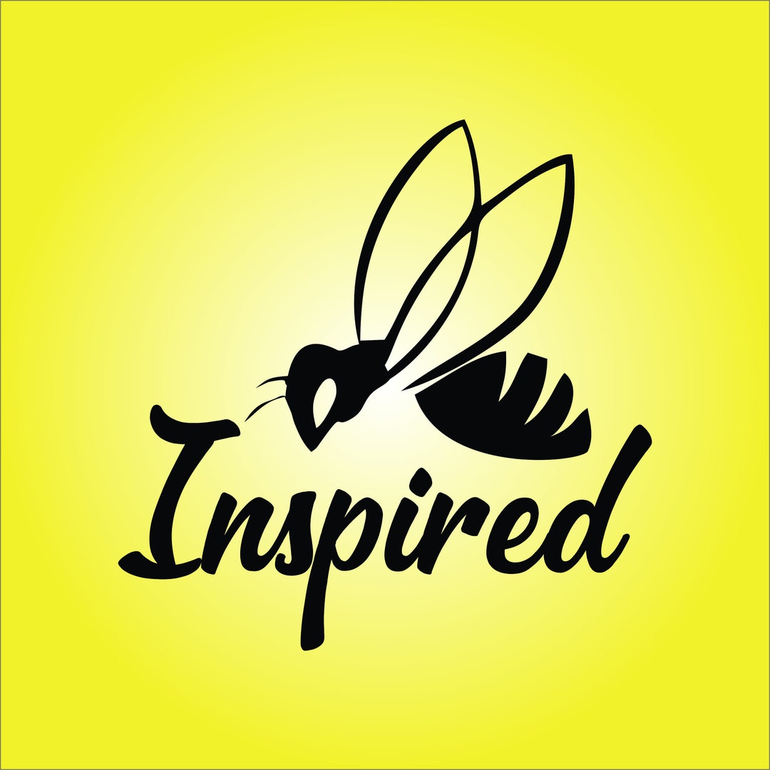 BEE INSPIRED (honey Bee) Decal. Free Shipping. - Etsy