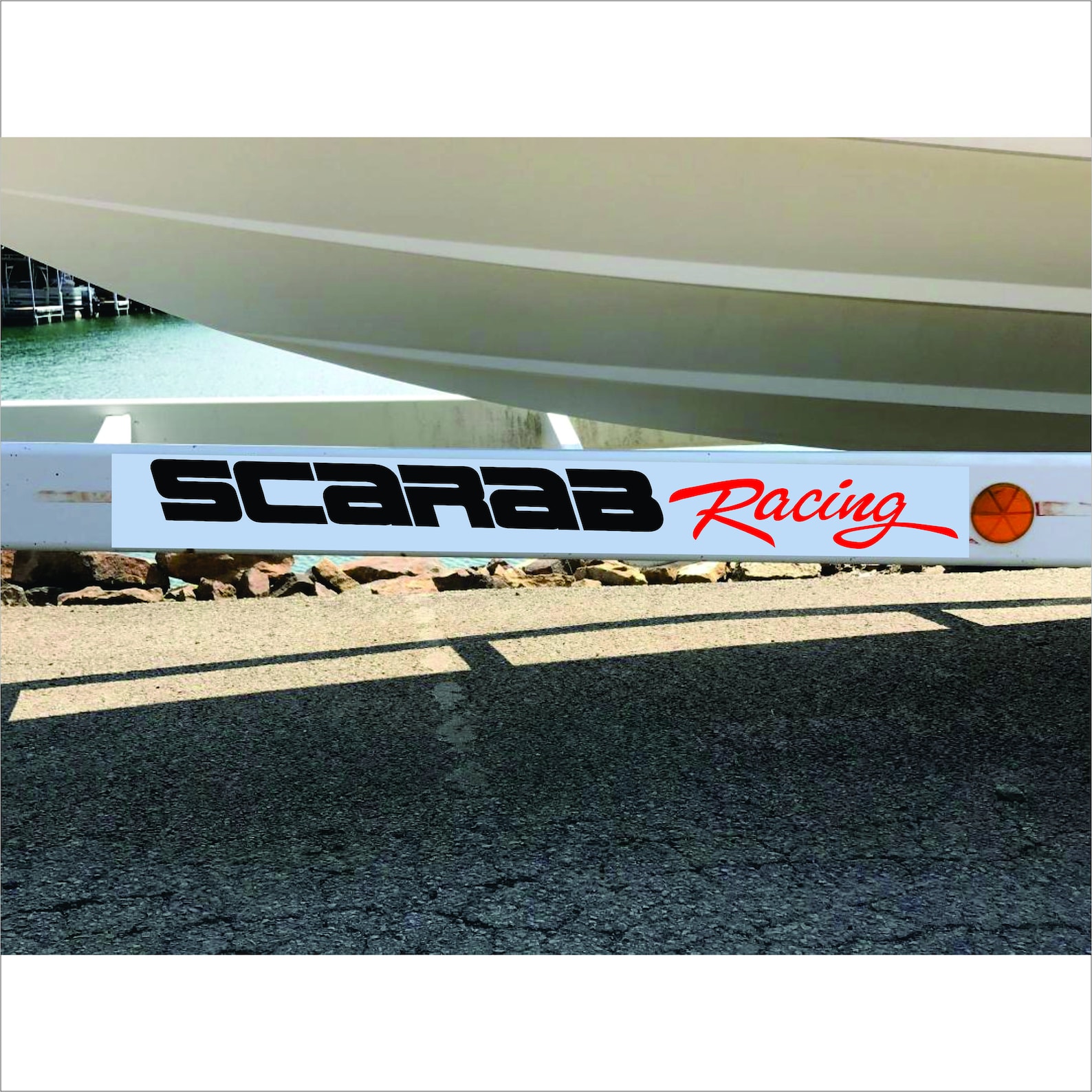 SCARAB Racing Boat Logo Decal. Free Shipping. - Etsy