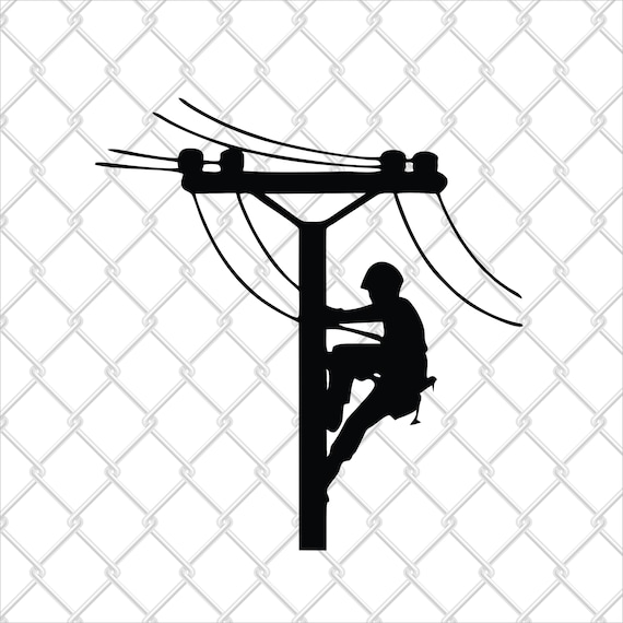 Lineman Electrical SVG Cut File Silhouette Cricut SVG | Etsy