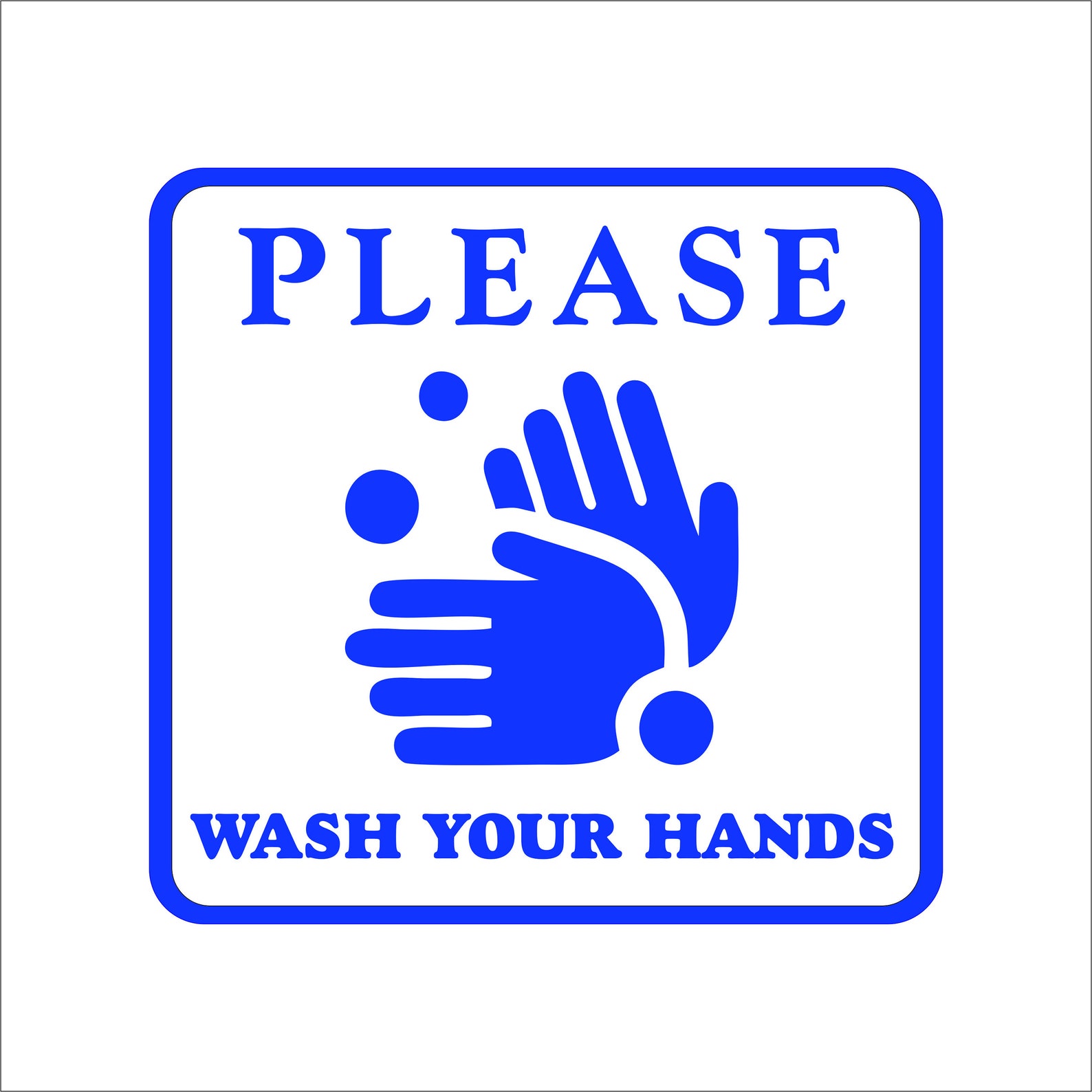 Please WASH Your HANDS Decal. Free Shipping. | Etsy