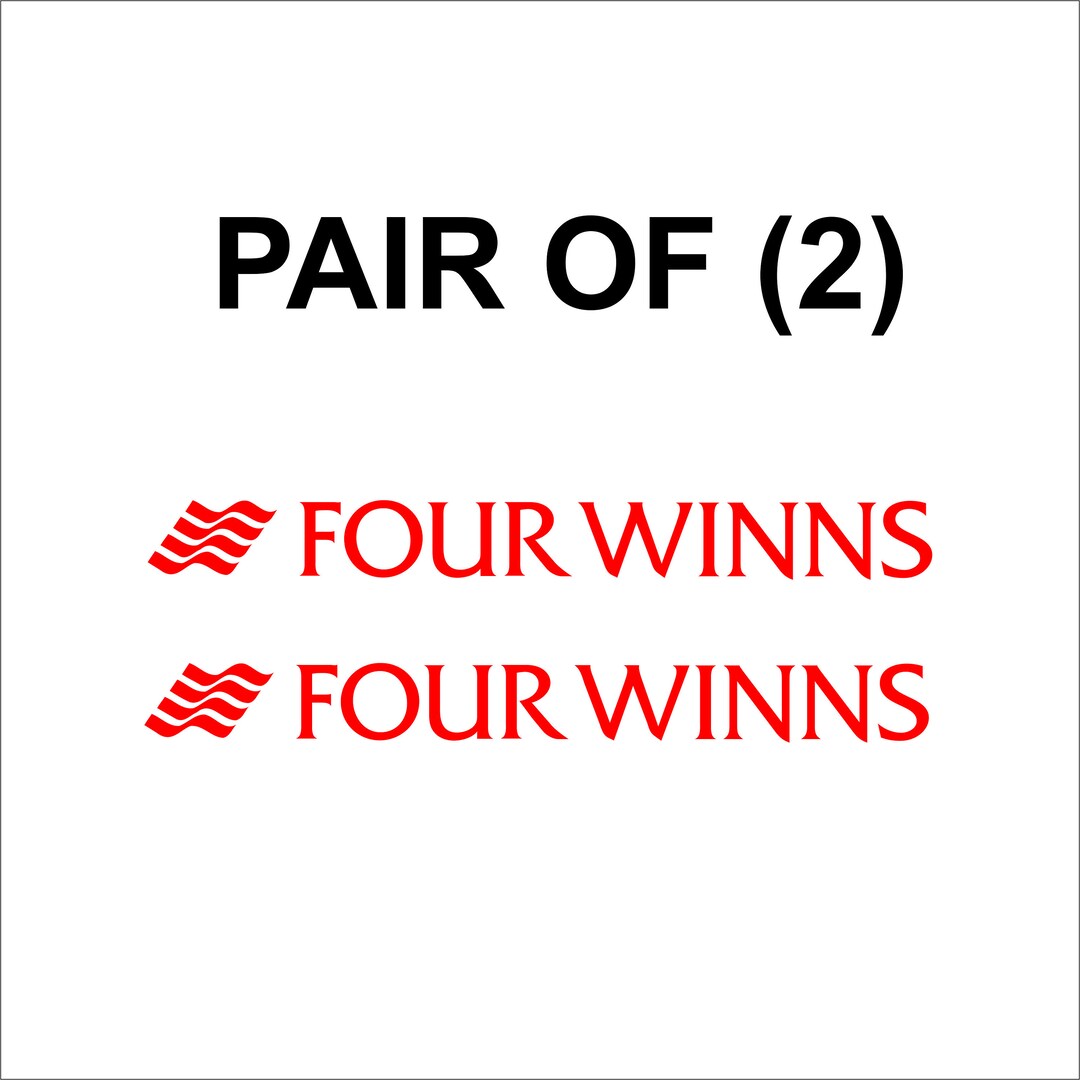 FOUR WINNS Boat Logo Decal. Free Shipping. - Etsy