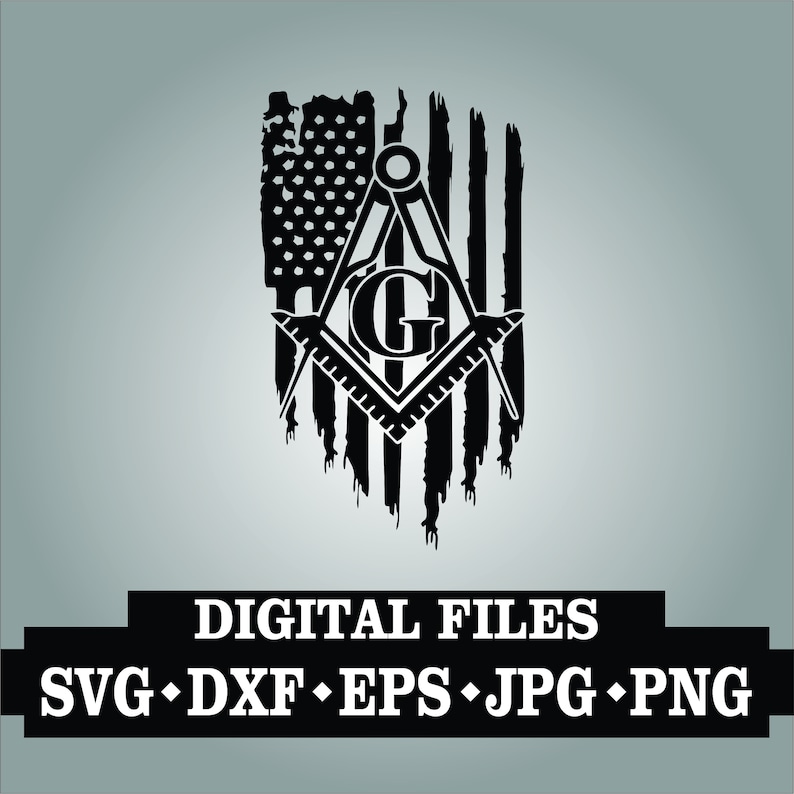 Masonic Tattered Flag SVG Cut File, Silhouette, Cricut, SVG DIGITAL ...