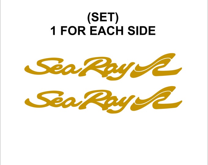 Sea Ray Boat Emblems 10 FREE FAST Delivery DHL Express Stickers Set ...