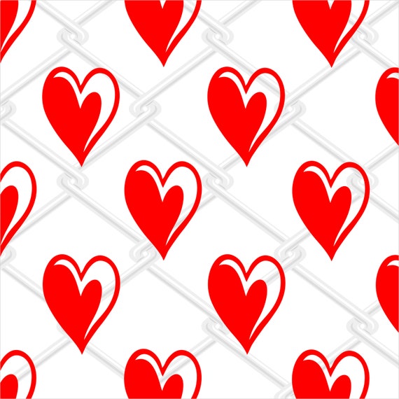 Heart Background Pattern SVG Cut File Silhouette Cricut SVG | Etsy