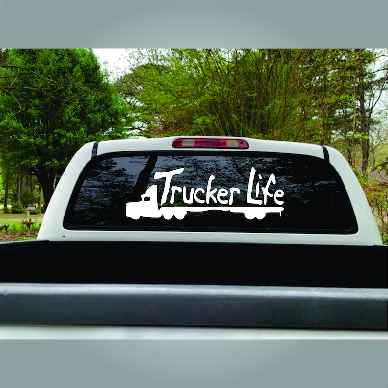 Trucker Life Logo Decal. Free Shipping. - Etsy