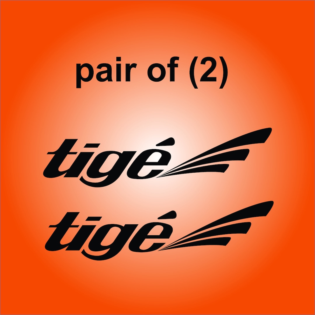 TIGE Boat Logo Decal Pair of (2). Free Shipping. - Etsy