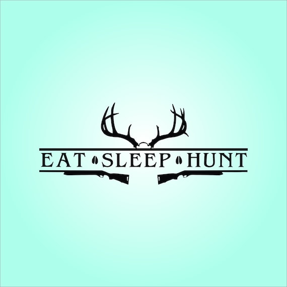 EAT SLEEP HUNT Decal. Free Shipping. | Etsy