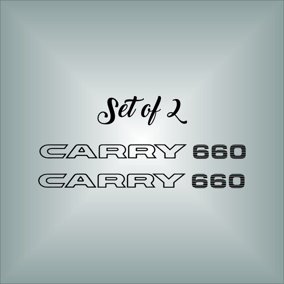 CARRY 660 Mini Truck Decals Set of 2. Free Shipping | Etsy
