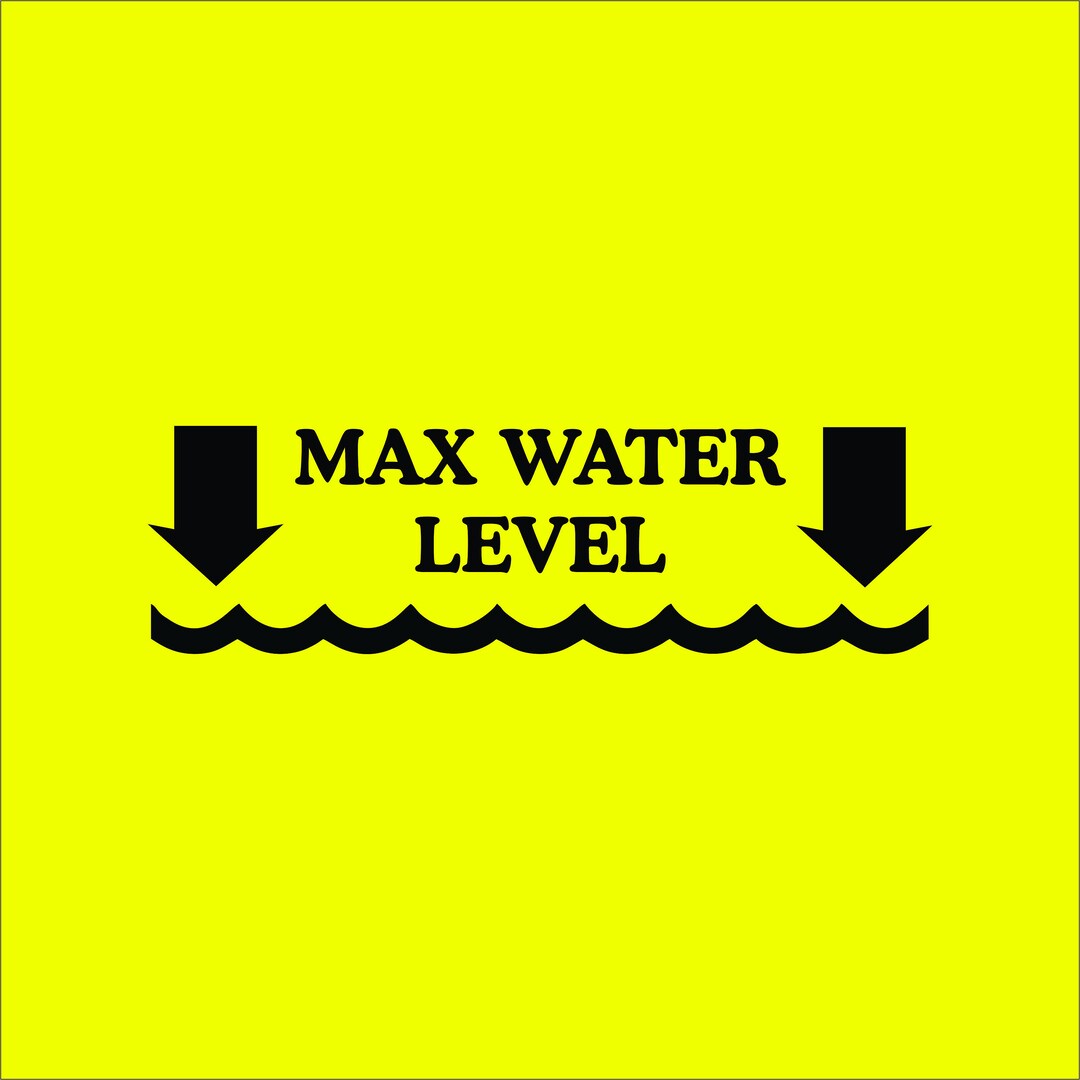 Water Level Decal. Free Shipping. - Etsy