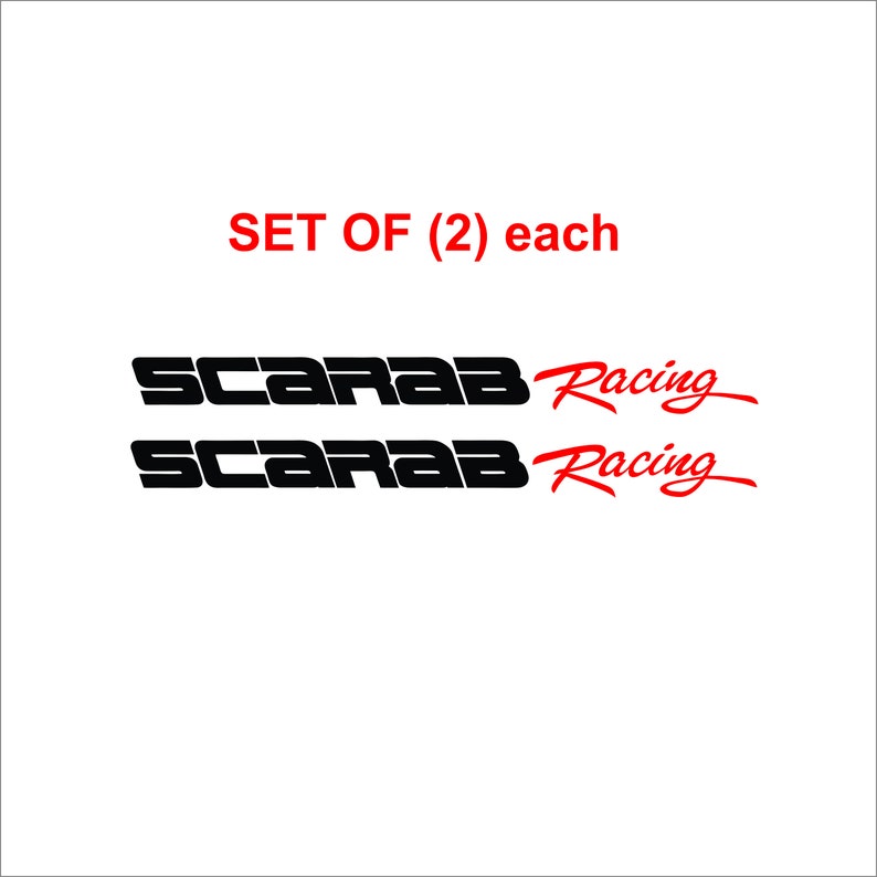 SCARAB Racing Boat Logo Decal. Free Shipping. - Etsy