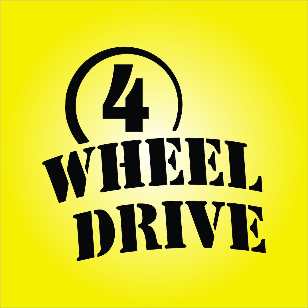 4 WHEEL DRIVE Decal. Free Shipping! - Etsy
