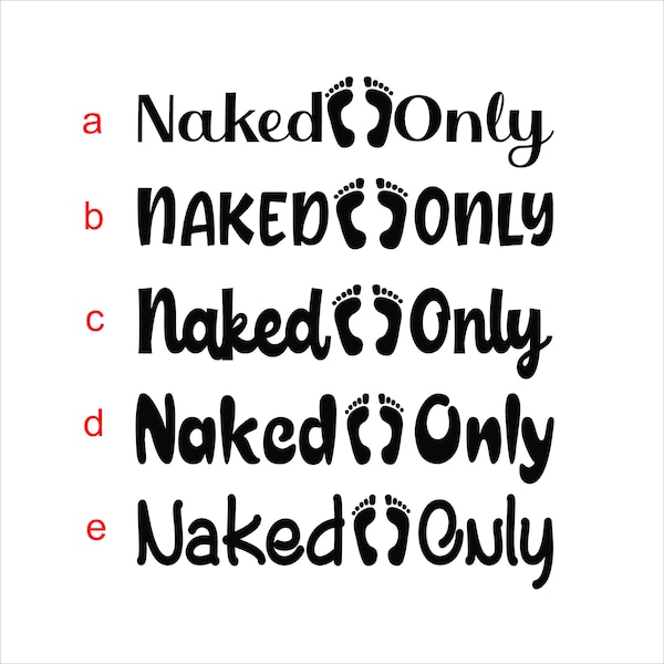 Naked Feet Only Sticker - Etsy