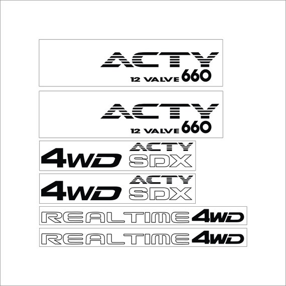 ACTY ATTACK Mini Truck Decals Set of 10 Total. Free Shipping - Etsy