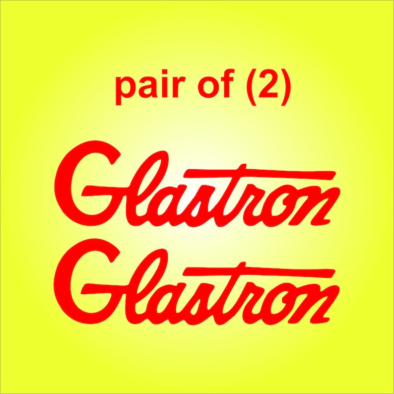 Classic GLASTRON Boat Logo Decal. Free Shipping. - Etsy