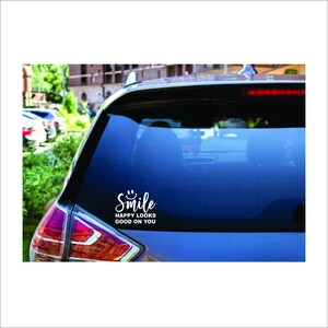 Smile Happy Looks Good on You Decal. Free Shipping. - Etsy