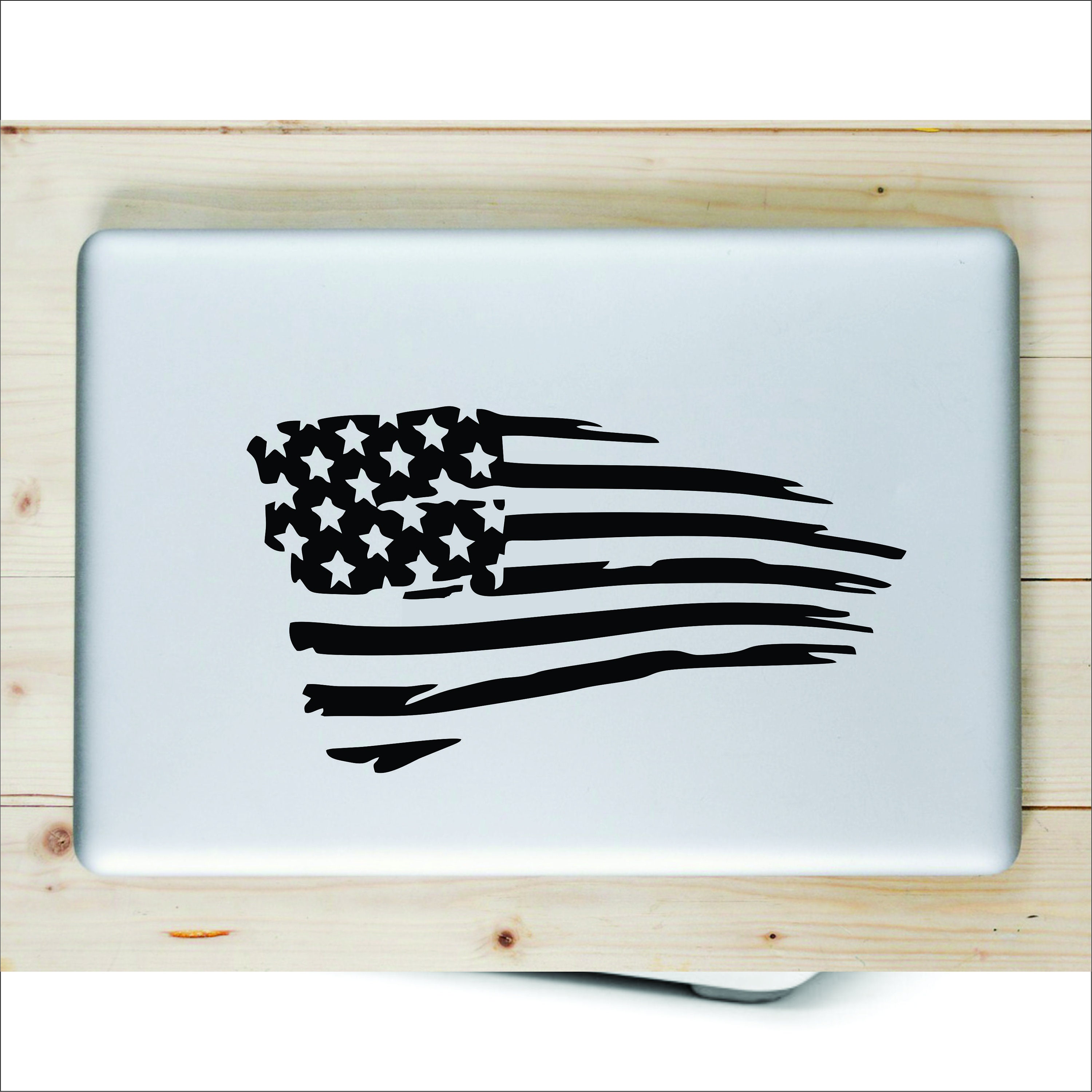 AMERICAN FLAG ~ TATTERED ~ Decal. Free Shipping. - Etsy