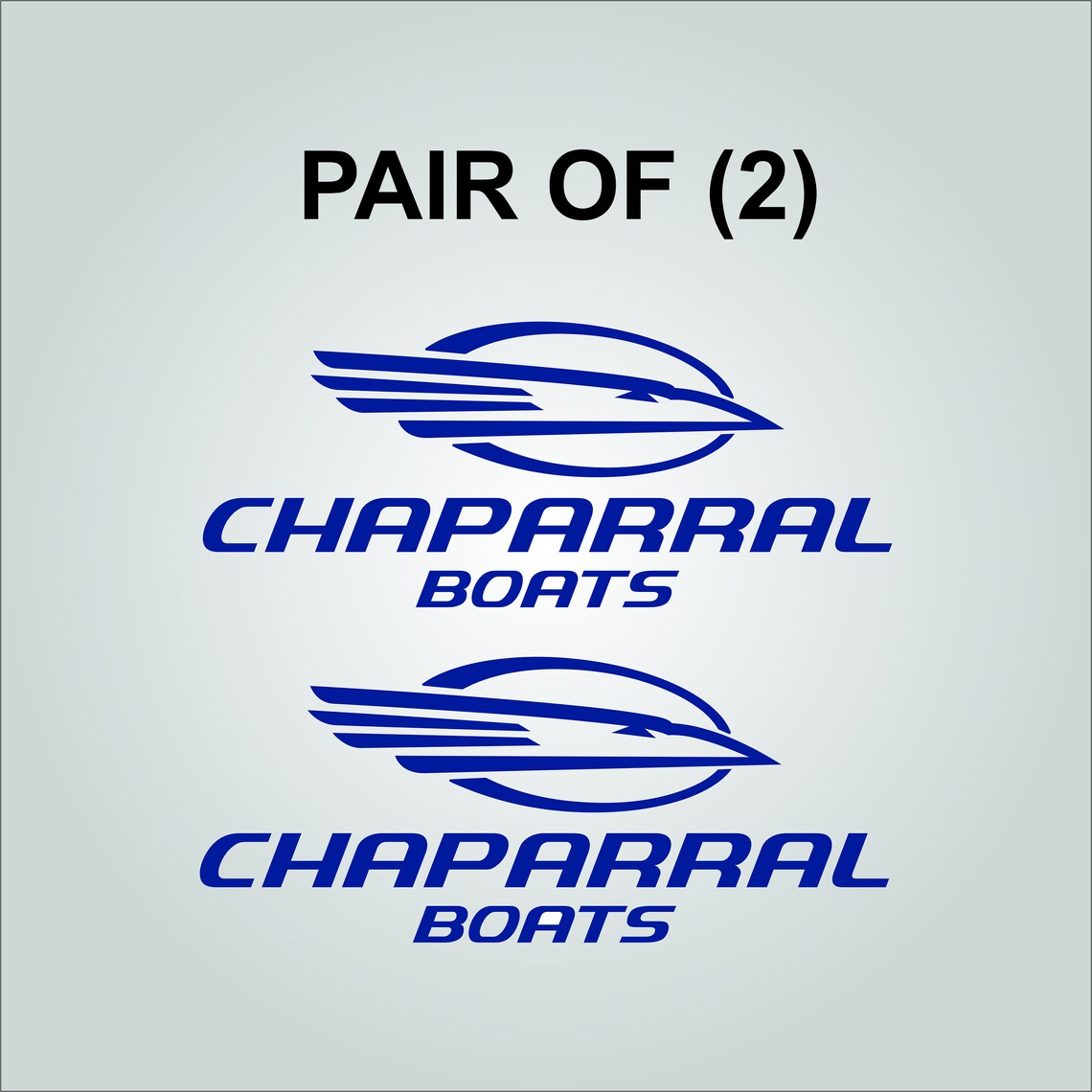 CHAPARRAL Boat Logo Decal Pair of 2. Free Shipping. - Etsy