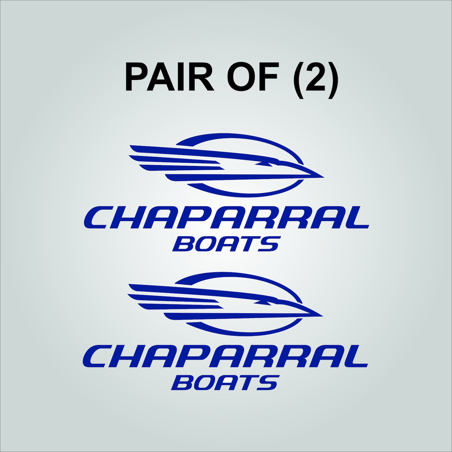 CHAPARRAL Boat Logo Decal Pair of 2. Free Shipping. - Etsy