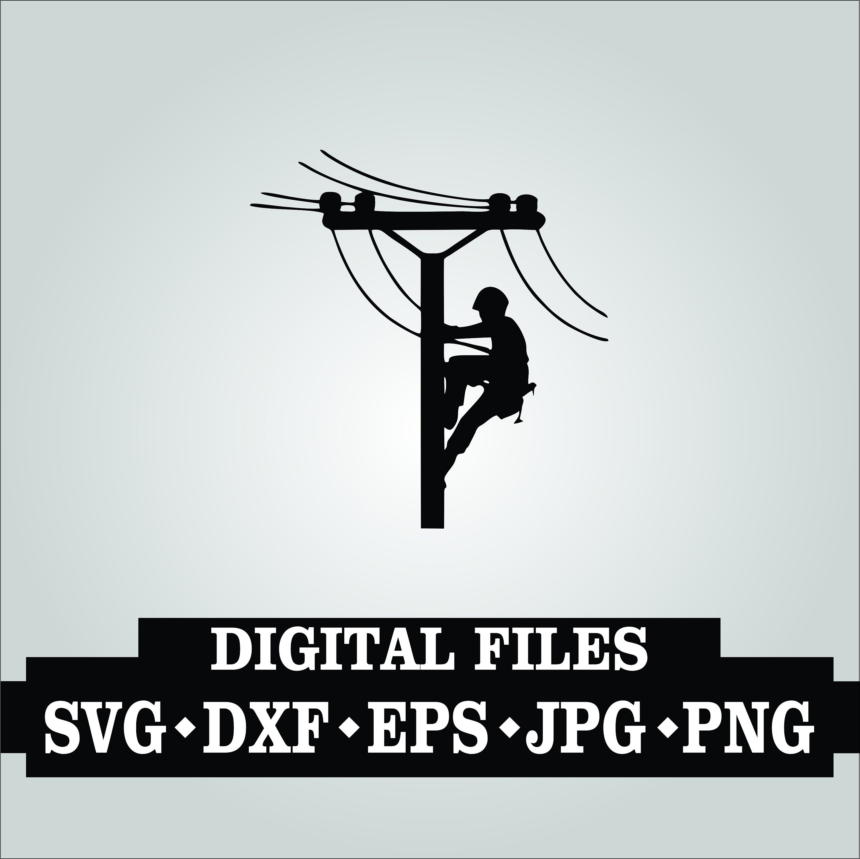 Lineman Electrical SVG Cut File Silhouette Cricut SVG | Etsy India