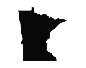MINNESOTA State Outline Decal. Free Shipping. | Etsy