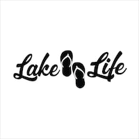 Relax Your on Lake Time Decal, Lake Decal, Lake Life Decal, Glitter ...