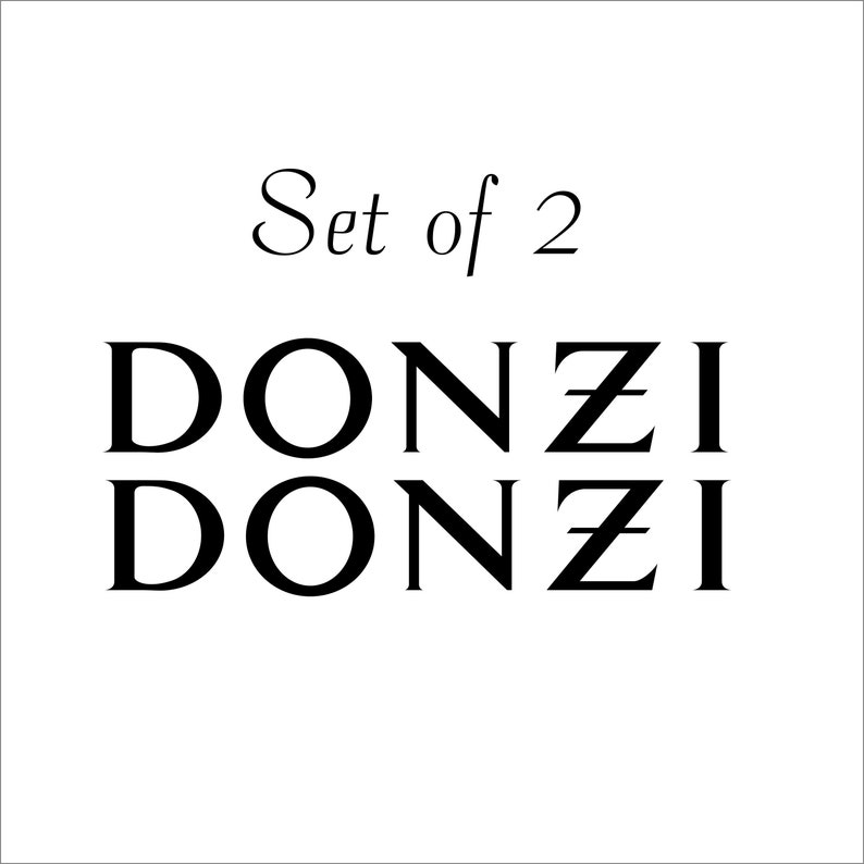 DONZI boat logo Pair of 2 Decals. Free Shipping. | Etsy