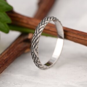 Men Tire Rings Rocky Wedding Rings for Men Sterling Silver - Etsy
