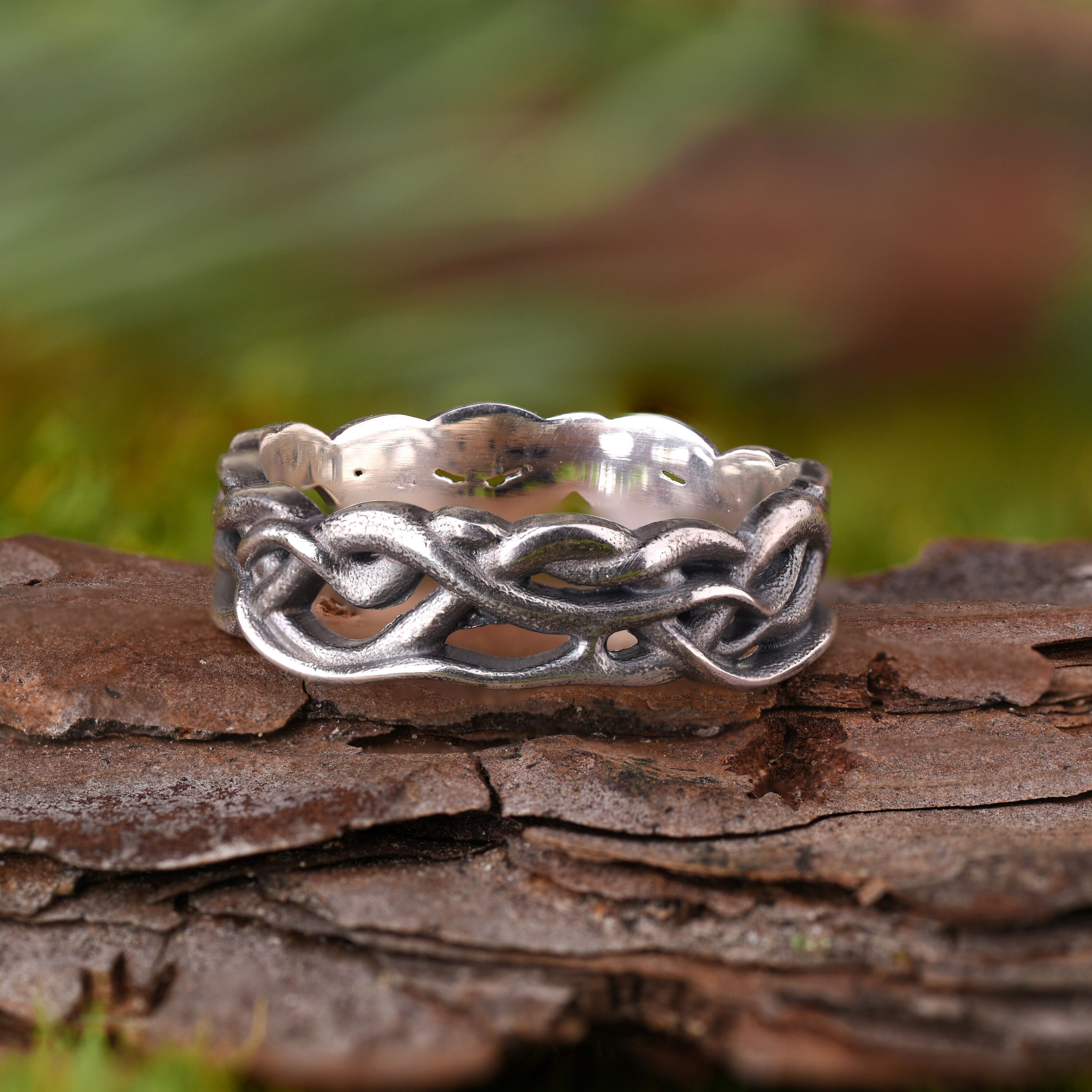 Handmade Sterling Silver Tree Branch Wedding Band Nature - Etsy