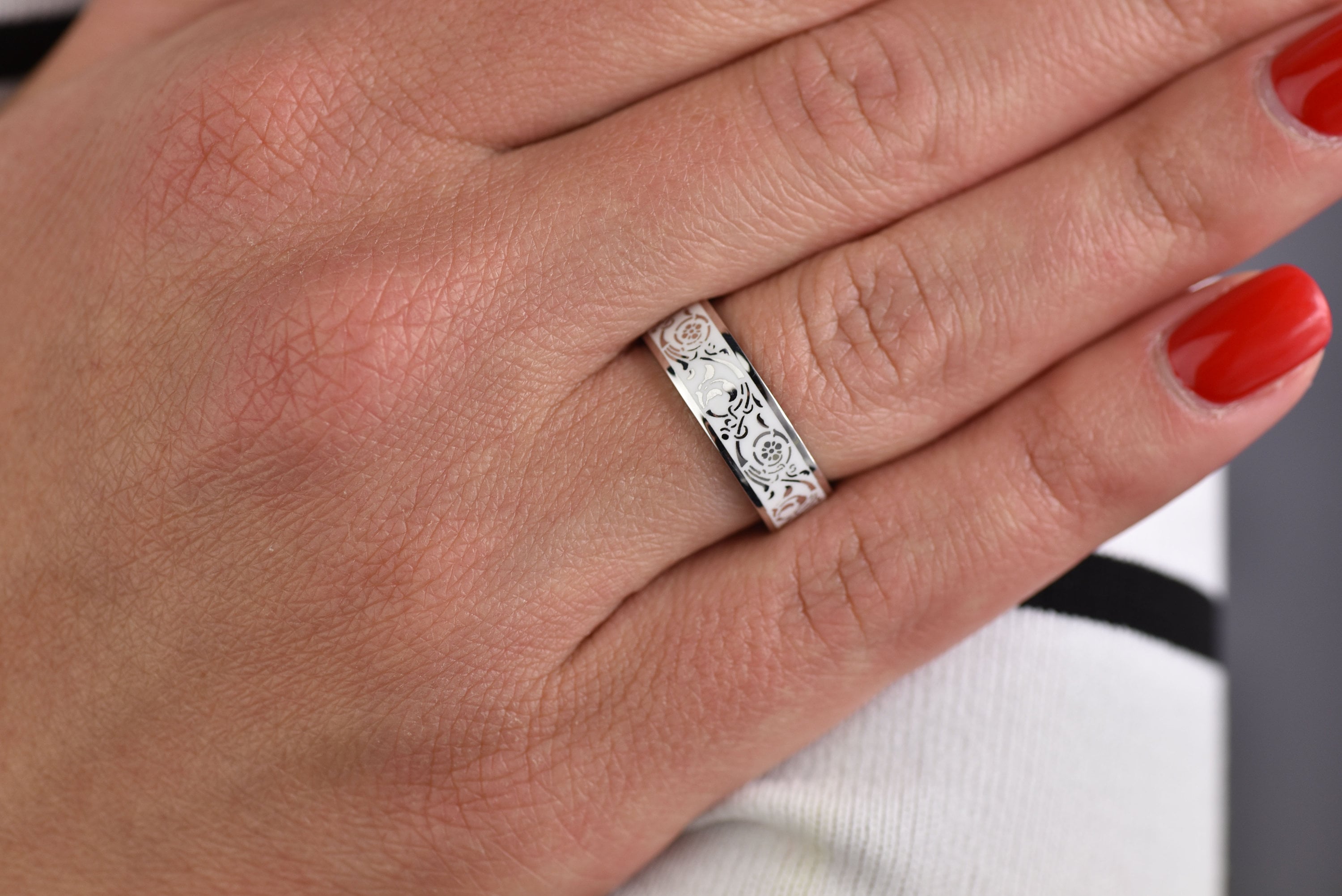 Medieval Ring Sterling Silver Antique Wedding Band Unique | Etsy