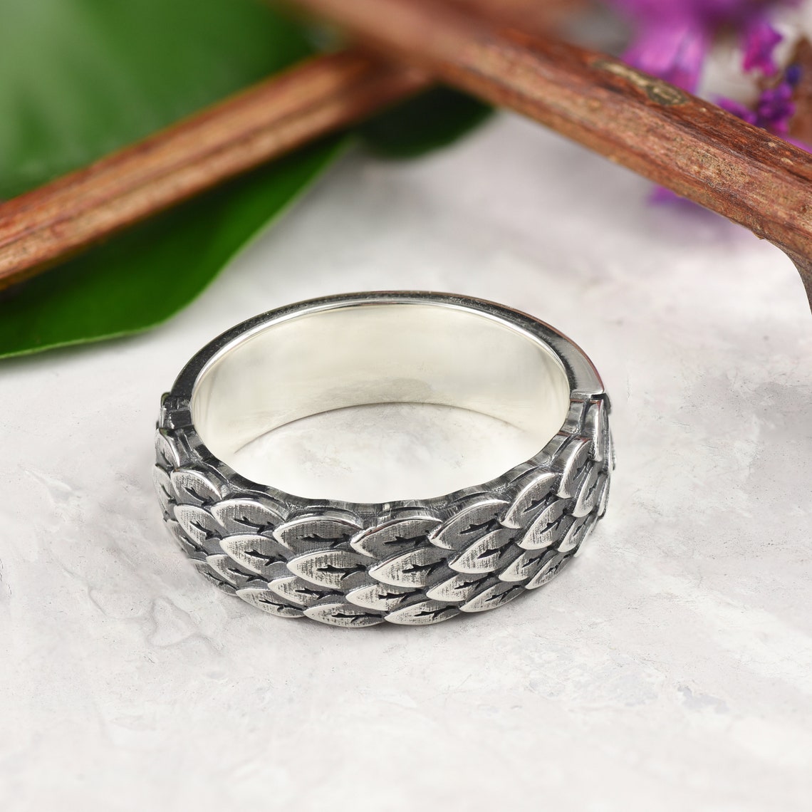 Sterling Silver Feather Ring, Thumb Angel Wing Ring, Silver Boho Ring ...