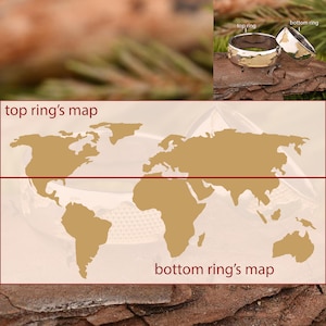 Word Map Personalized Ring, Long Distance Relationship Gift for ...