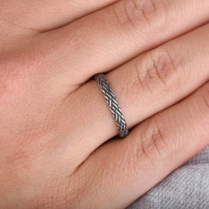 Men Tire Rings Rocky Wedding Rings for Men Sterling Silver - Etsy