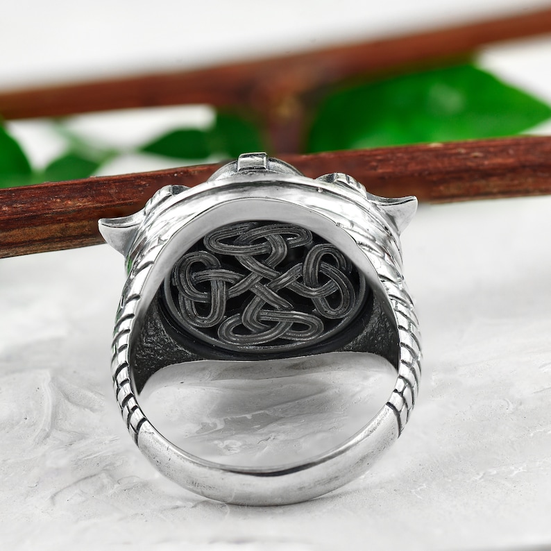 Viking Arm Ring Sterling Silver Viking Shield Ring Viking - Etsy