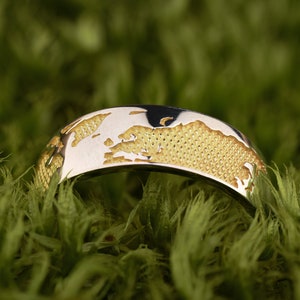 Word Map Personalized Ring, Long Distance Relationship Gift for ...