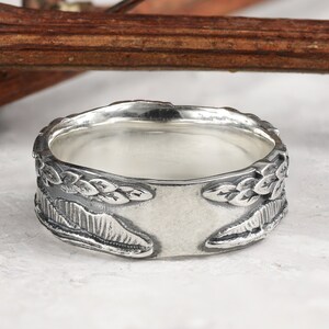 Tree of Life Ring for Men and Women, Sterling Silver Filigree Leaf Ring ...