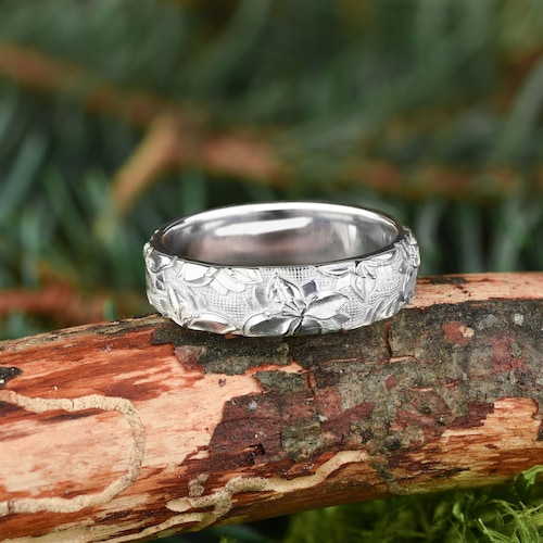 Silver Wedding Band Women 925 Silver Band for Women Sterling - Etsy