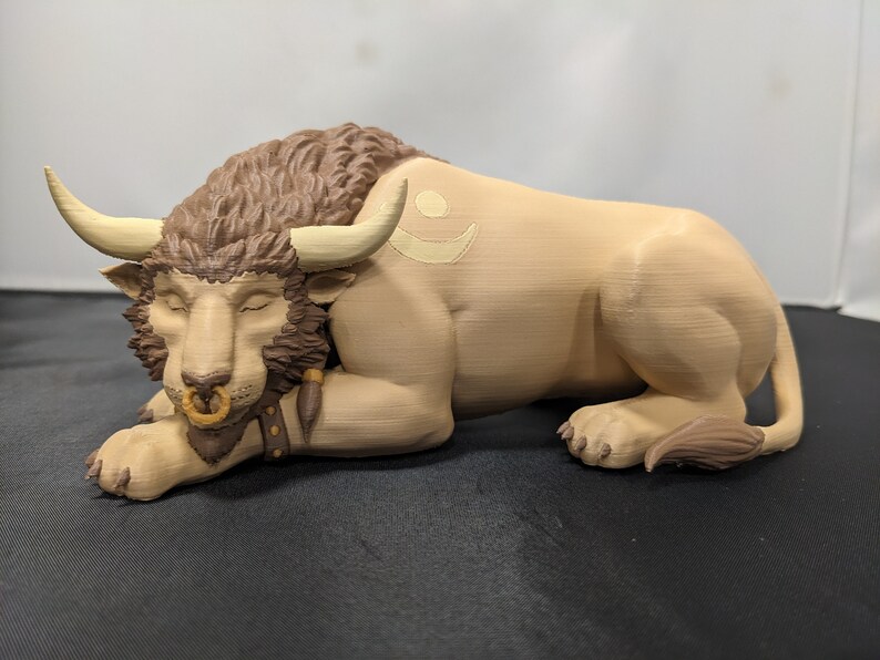 Tauren Druid Cat Form 3D Printed Figure Sculpture - Etsy