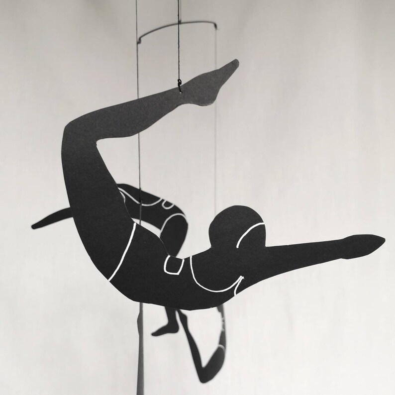 Swimmers Mobile Paper Origami Mobile Black & White Mobile - Etsy