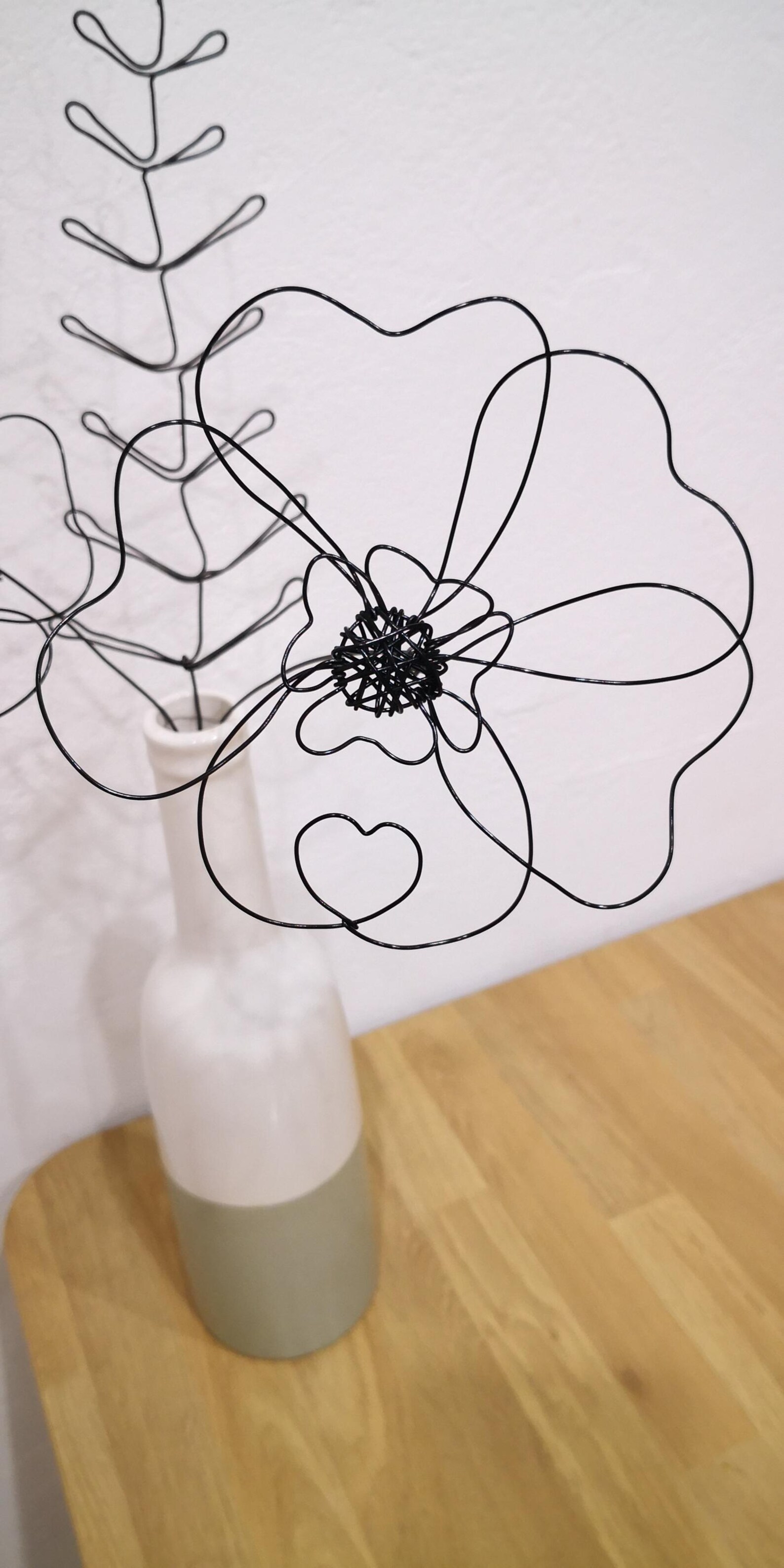Customizable Wire Family Names Bouquet, Personalized Poppy Flowers Made ...