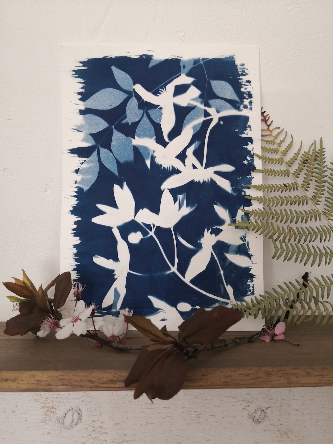 Original Cyanotype A5 Format Botanical Print Poster of - Etsy